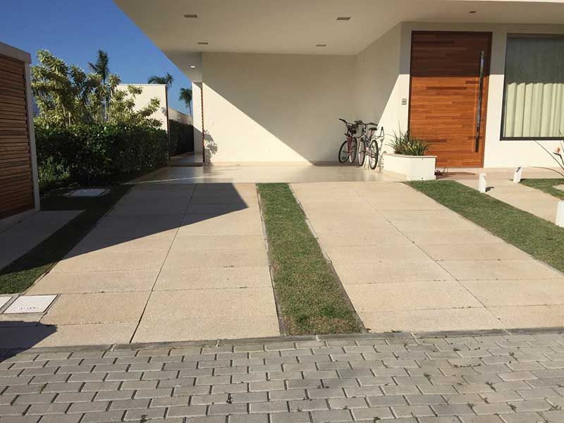 Piso cimentício para área externa - Decorando Casas